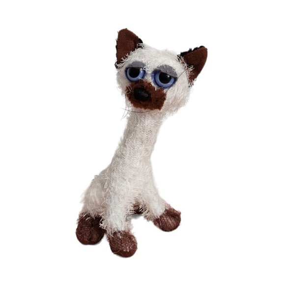 Toys | Vintage Ching Siamese Kitty Cat Posable Plush Stuffed Animal Big ...